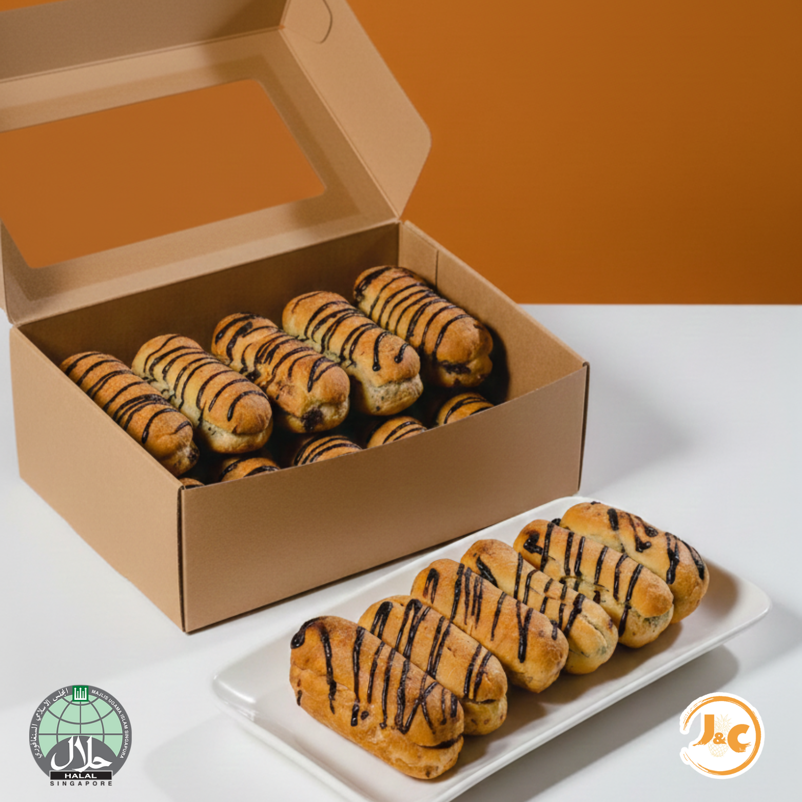 Chocolate Eclairs – J&C Bakery Pte Ltd