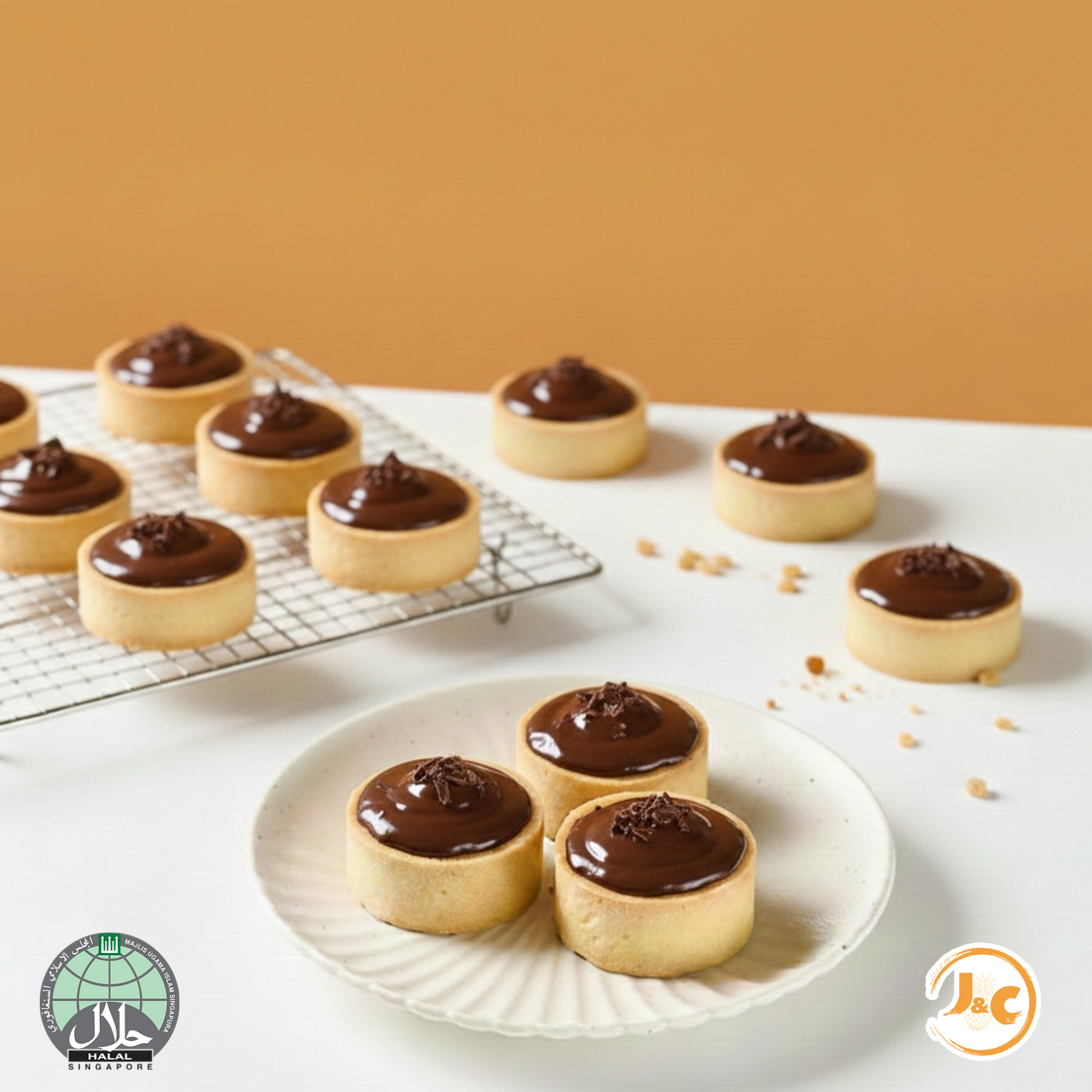 Chocolate Espresso Cheese Tarts – J&C Bakery Pte Ltd