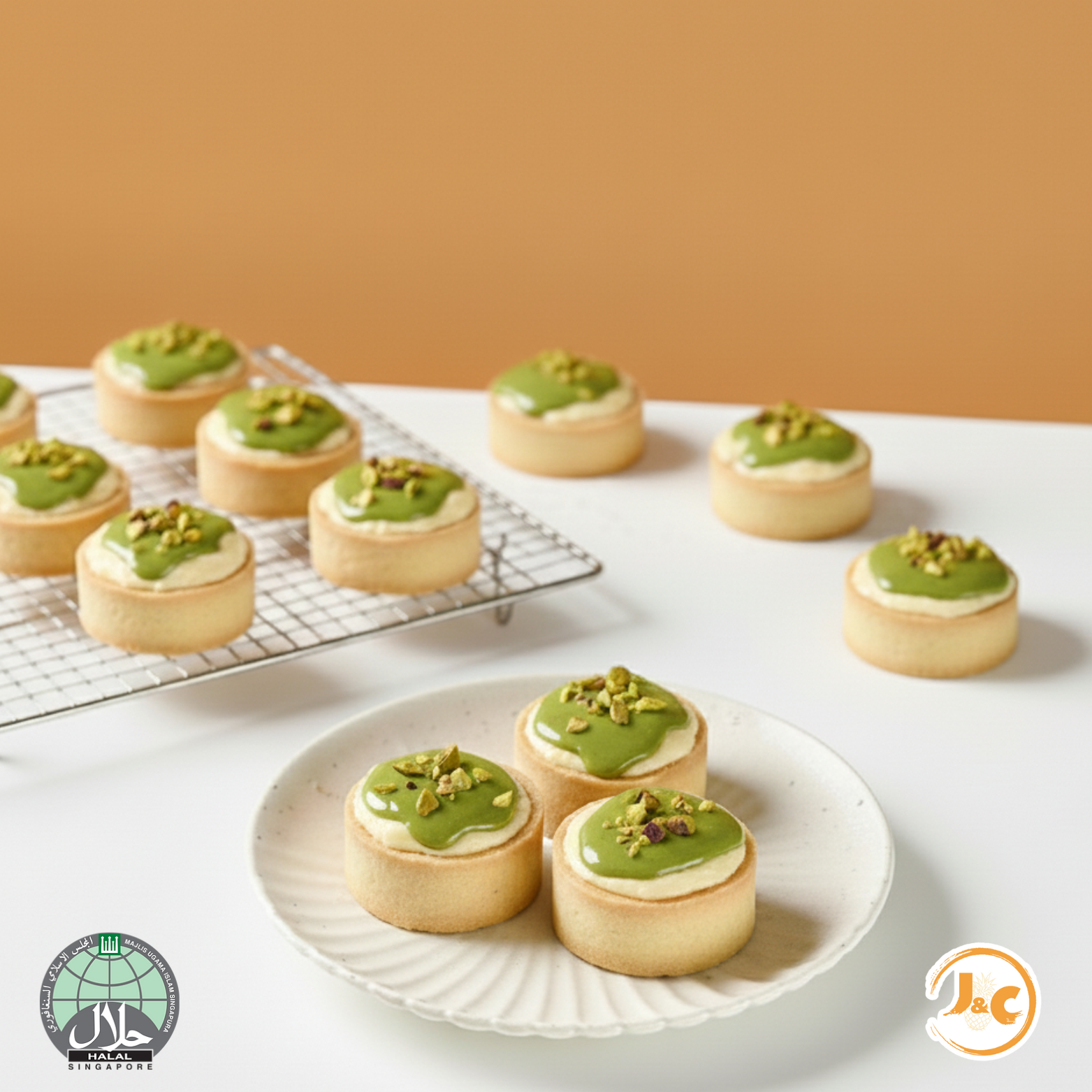 Pistachio Cheese Tarts – J&C Bakery Pte Ltd