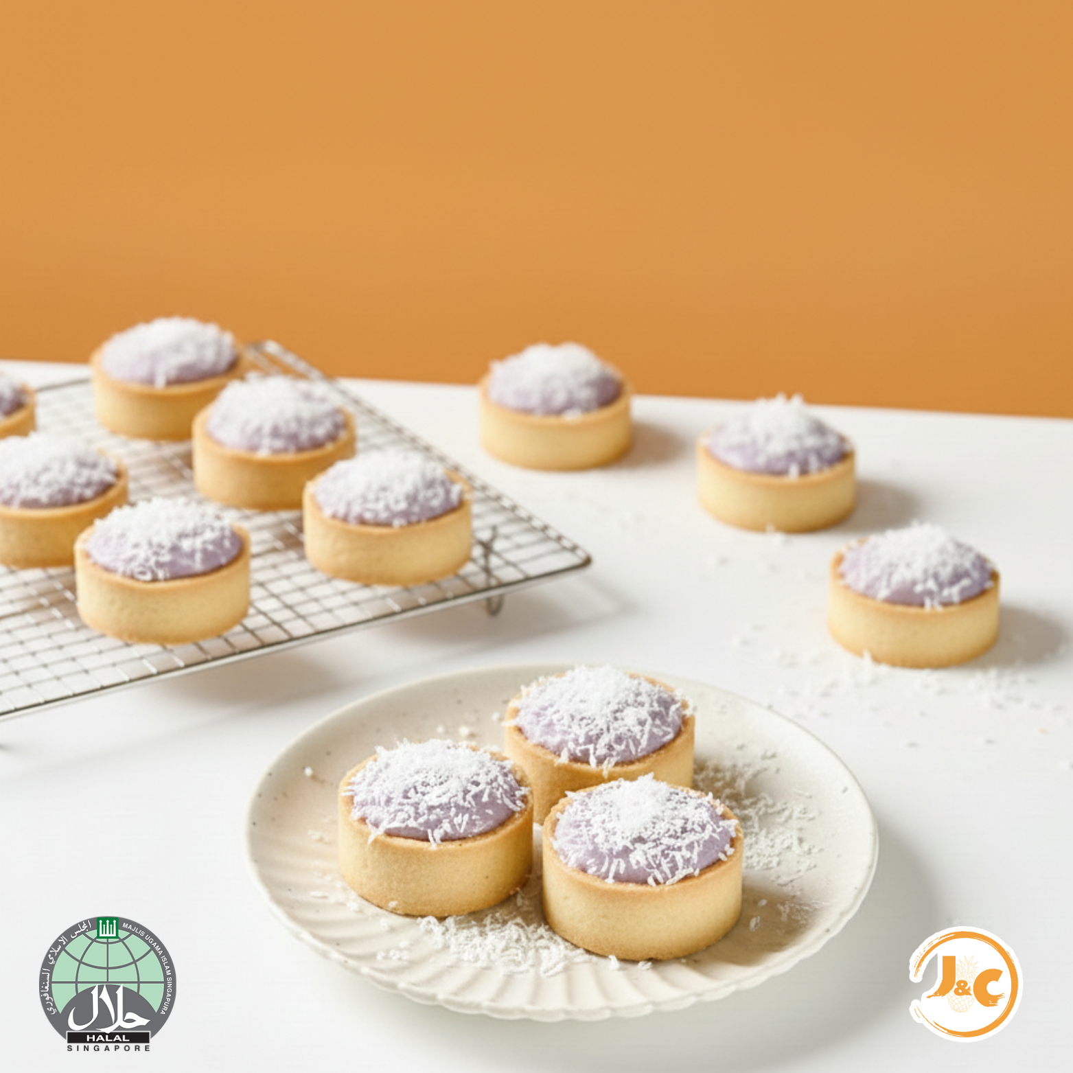 Taro Coconut Tarts – J&C Bakery Pte Ltd